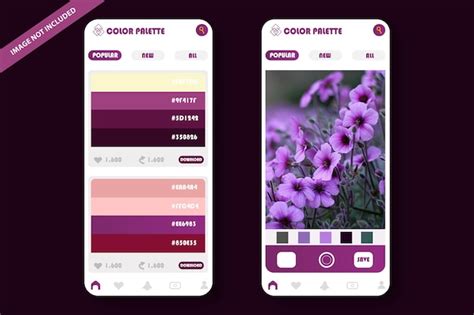 premium vector color palette generator ui design