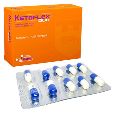 Ketoflex Duo Dexketoprofeno 25mg Y Paracetamol 500mg X Capsula— Farmacorp