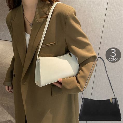 【楽天市場】全店2点5off【送料無料】ショルダーバッグ レディース 女性用 かばん 鞄 レザー調 フェイクレザー スクエア 長方形 横長 無地 コンパクト おしゃれ かわいい