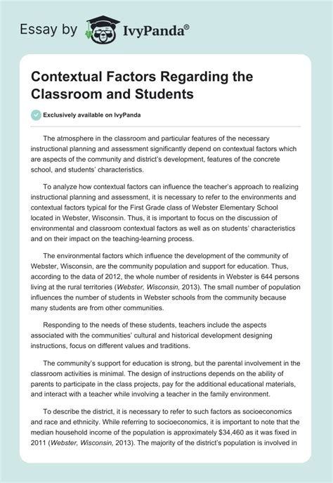 What Contextual Factors Will Influence Classroom Management Laept