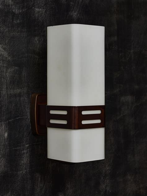 Pair Of Stilnovo Brass And Opaline Glass Wall Sconces For Sale At 1stdibs