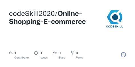 GitHub CodeSkill Online Shopping E Commerce