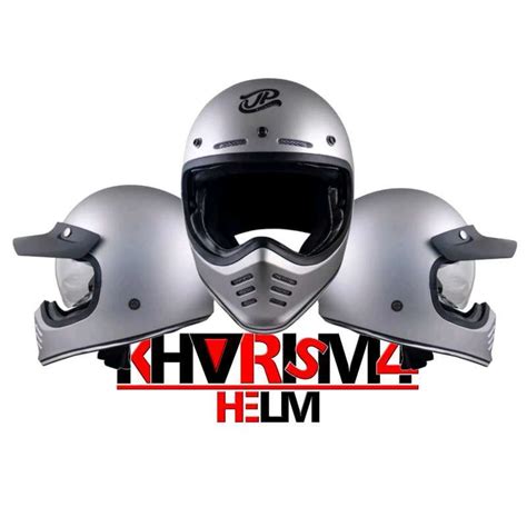Promo Helm Retro Jpx Jp Signature Silver Helm Cakil Murah Helm Retro