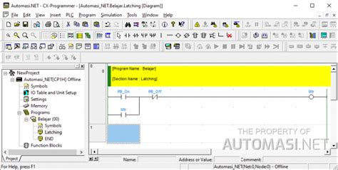 Pengenalan Fitur CX Programmer Dari PLC Omron Automasi NET