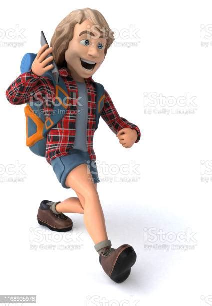 남자 솔로 여행 배낭 3d 일러스트 3차원 형태에 대한 스톡 사진 및 기타 이미지 3차원 형태 가방 관광객 Istock