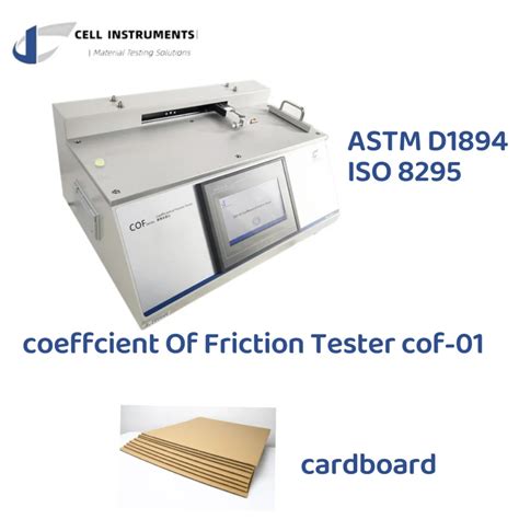 Coefficient Of Friction For Cardboard Testing Coefficient Of Friction Tester