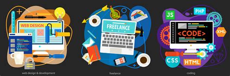 Programming And Development Analytics And Coding Concept Banners Stock Illustration Download