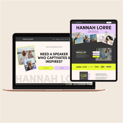 Perfectionist Pre Made Squarespace Website For Sale Applet Studio