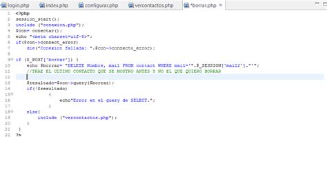Bases De Datos Borrar Datos De La Base De Datos Con Php