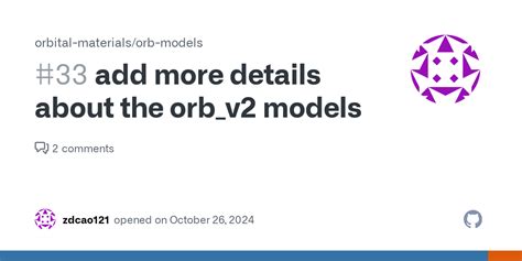 Add More Details About The Orb V2 Models Issue 33 Orbital Materials Orb Models GitHub