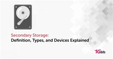 Secondary Storage Definition Types And Devices Explained