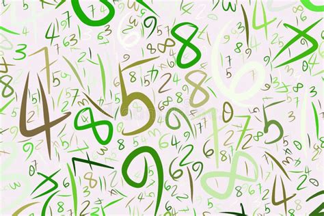 Numbers Abstract Hand Drawn Texture Backdrop Or Background Design Random Artwork And Style