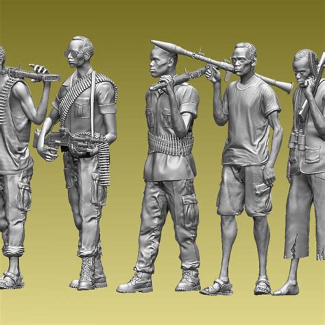 3d Printable Samali Pirates By Dmitry Tishchenkov