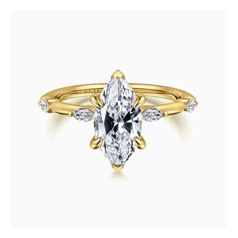 14k Gold Demi Marquise Semi Mount Ring 001 140 00889 Moore Jewelers