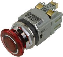 AVLD39911D N R 24V Idec Emergency Stop Switch SPST NO SPST NC