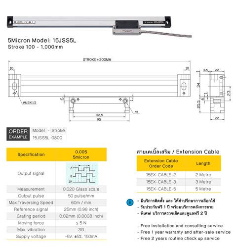 Linear Scale 5μm 100 1000mm Jenix Jss5l Precision Glass Scale
