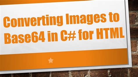 converting images to base64 in c for html youtube