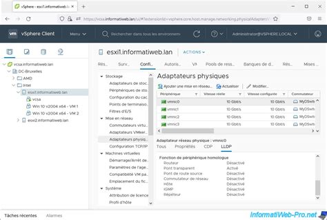 Use The Lldp Discovery Protocol On A Vds Switch On Vmware Vsphere 67