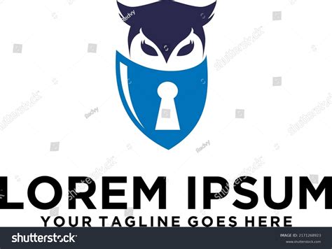 Security Owl Technology Secret Logo Stock Vector Royalty Free