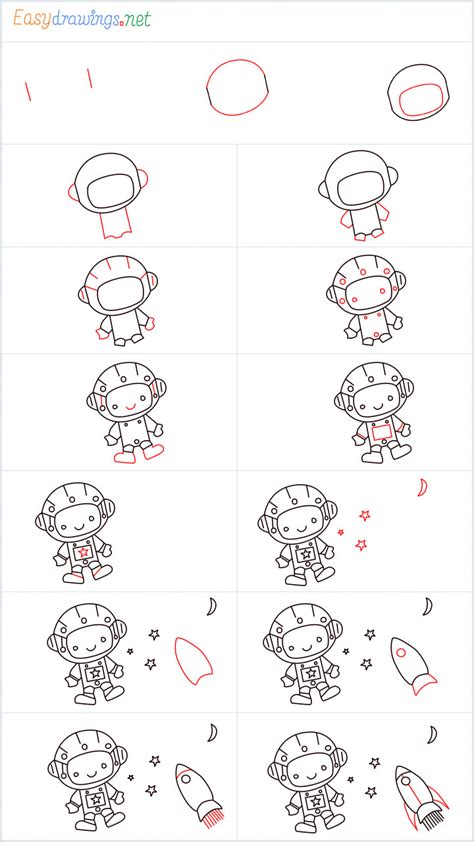 How To Draw An Astronaut Easy Way 15 Easy Phase Video
