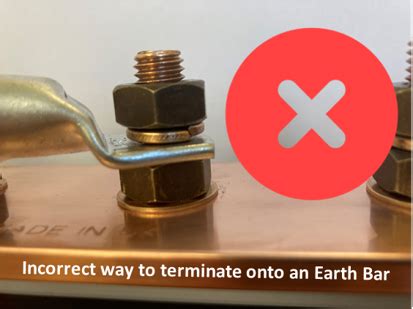 How To Terminate A Cable Lug Onto An Earth Bar E Tech Components