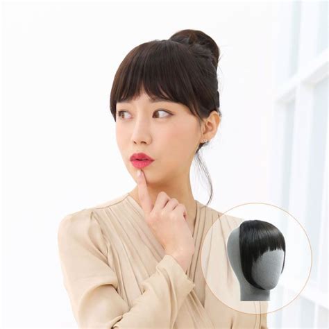 [리뷰] 매직컬 시스루 뱅 앞머리가발 요거베리 부분가발 Full Bangs Bangs Something Special