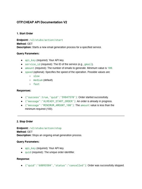 otp cheap api documentation v2 pdf software engineering