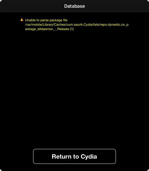 Help I Get This Error When Entering Cydia R Jailbreak