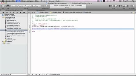 IPhone Core Data Part 4 Editing YouTube