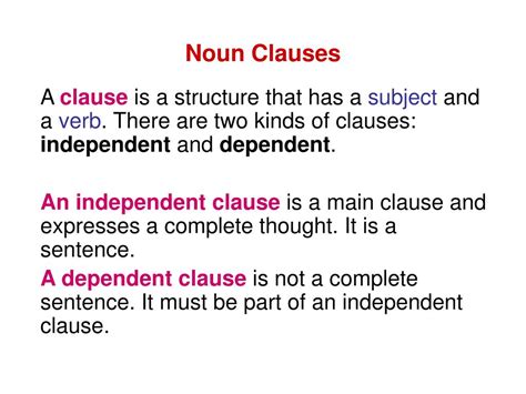 PPT Noun Clauses PowerPoint Presentation Free Download ID 4632511