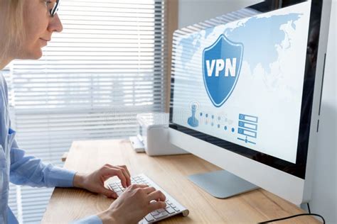 vpn secure connection for telecommuter person using virtual private
