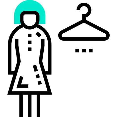 Fitting Room Icon Detailed Straight One Color
