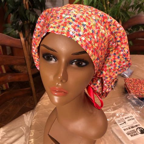 Scrub Cap Sewing Pattern Tutorial Pdf Puffy Pixie Drawstring Tieback Surgical Nurse Scrub Cap