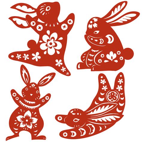 兔年剪纸素材 9