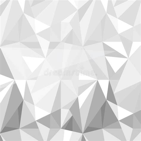 Geometric Triangle Pattern Background Grey White Vector Stock Vector Illustration Of Concept