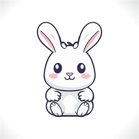 Premium Vector Cute Bunny Cartoon Vector Illustration