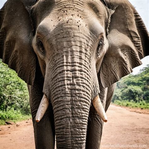 Elephants Self Portrait Stable Diffusion Online