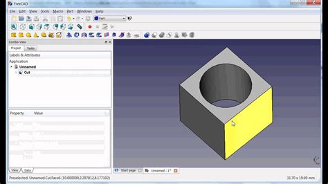 Freecad Tutorial Part2 Booleans Youtube