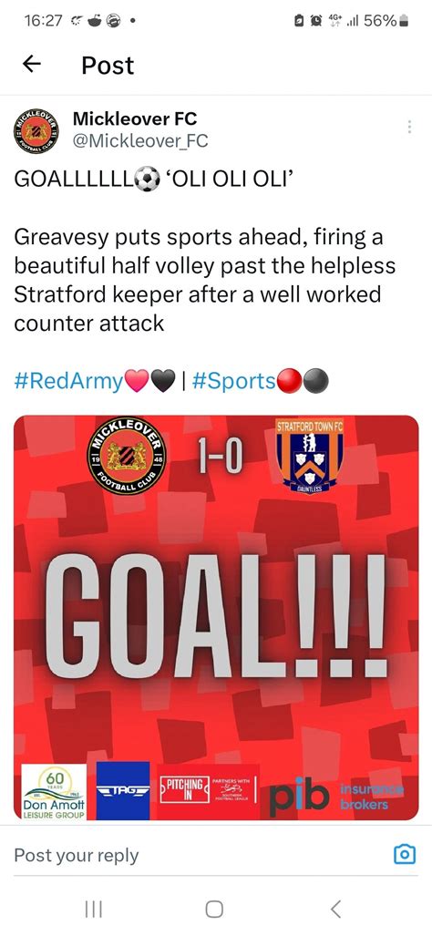 Paul Tarran On Linkedin Another Great Strike From Oliver Greaves 24 ⚽