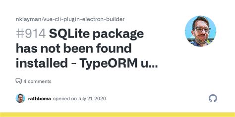 Sqlite Package Has Not Been Found Installed Typeorm Use In Backgroundjs When Built With