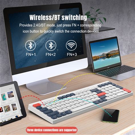Bk100 Wireless Keyboard And Mouse Set Bluetooth 2 4ghz Type C