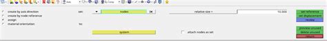 when do we use set displacement set reference please put an example
