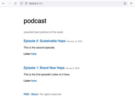 GitHub Sirodoht Santamonica Simple Zola Based Podcast Website Designed For Fans Of Self