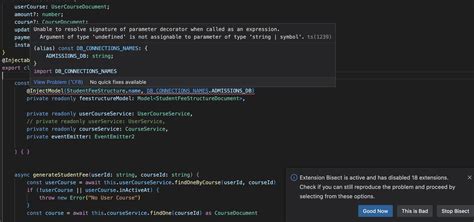 Unable To Resolve Signature Of Parameter Decorator When Called As An Expression · Issue 53651