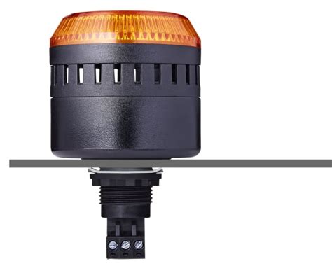 813511313 Auer Signal Auer Signal Elm Series Amber Buzzer Beacon 230 → 240 V Ac Ip65 Panel