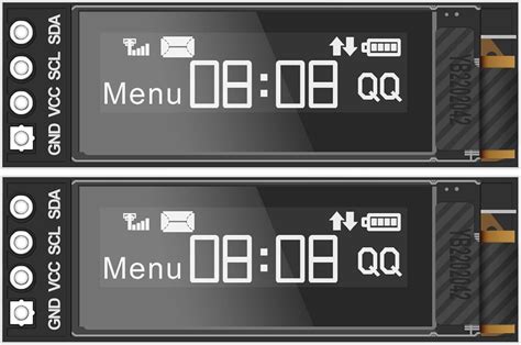 makerfocus 2pcs i2c oled display module 0 91 inch i2c ssd1306 oled