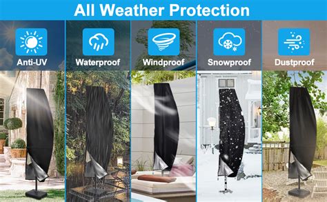 Offset Patio Umbrella Cover420d Waterproof Umbrella
