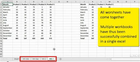 how to combine multiple excel workbooks into one workbook excel junction