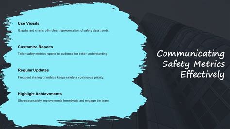 Safety Metrics Dashboard Powerpoint Template For Business Insights Ppt H