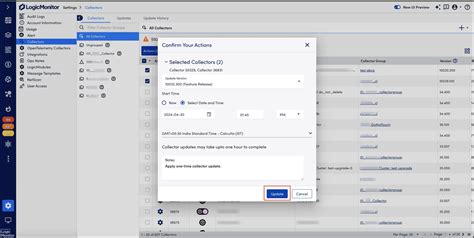 Collector Version Management Logicmonitor